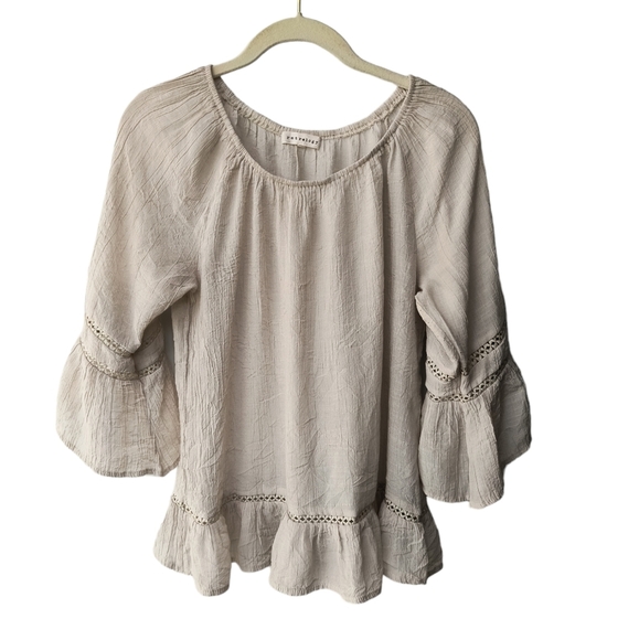 retrology | Tops | Retrology Womens Boho Gauzy Cottagecore Flowy Blouse ...